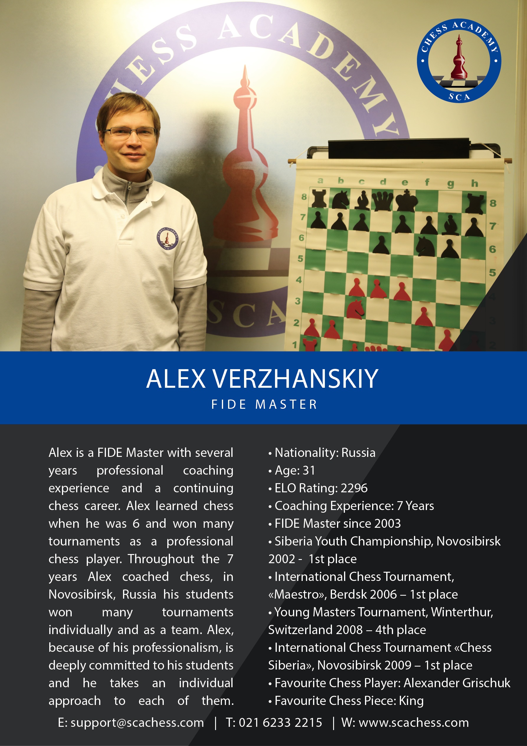 Alex Verzhanskiy – Bio 2 – SCA Chess Academy
