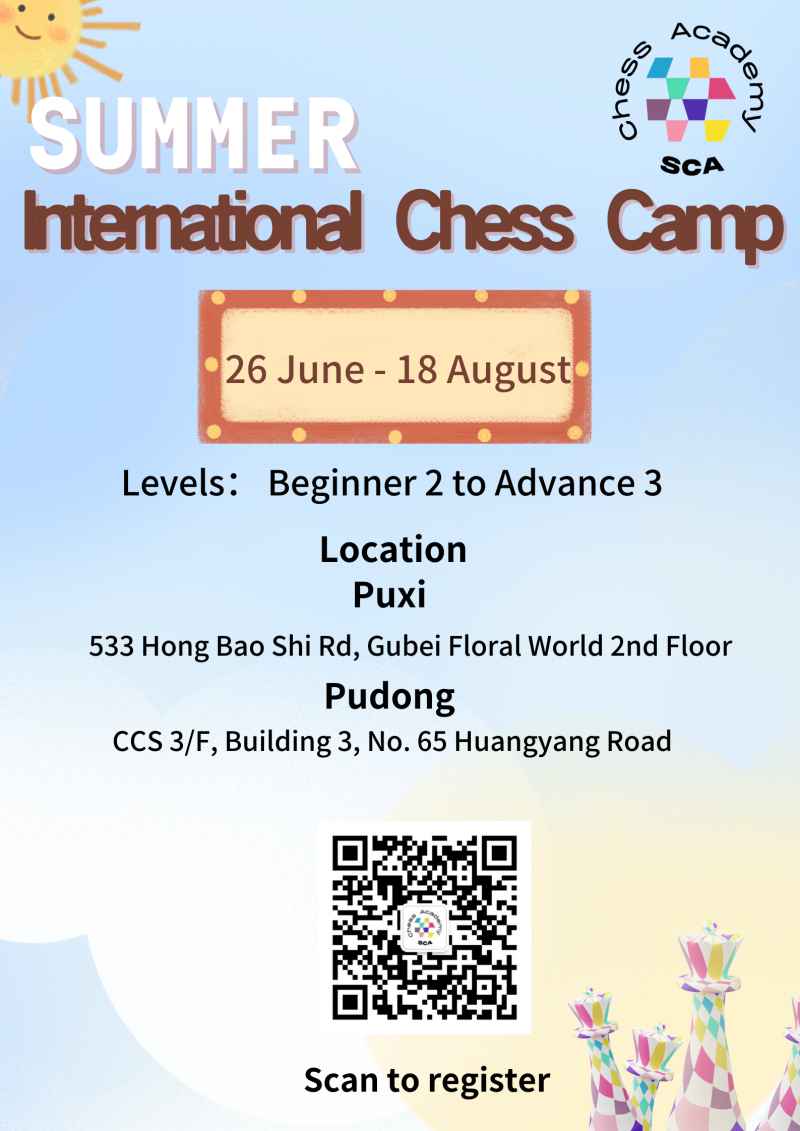 2023 Summer Chess Camp Opens for Registration – SCA Chess Academy